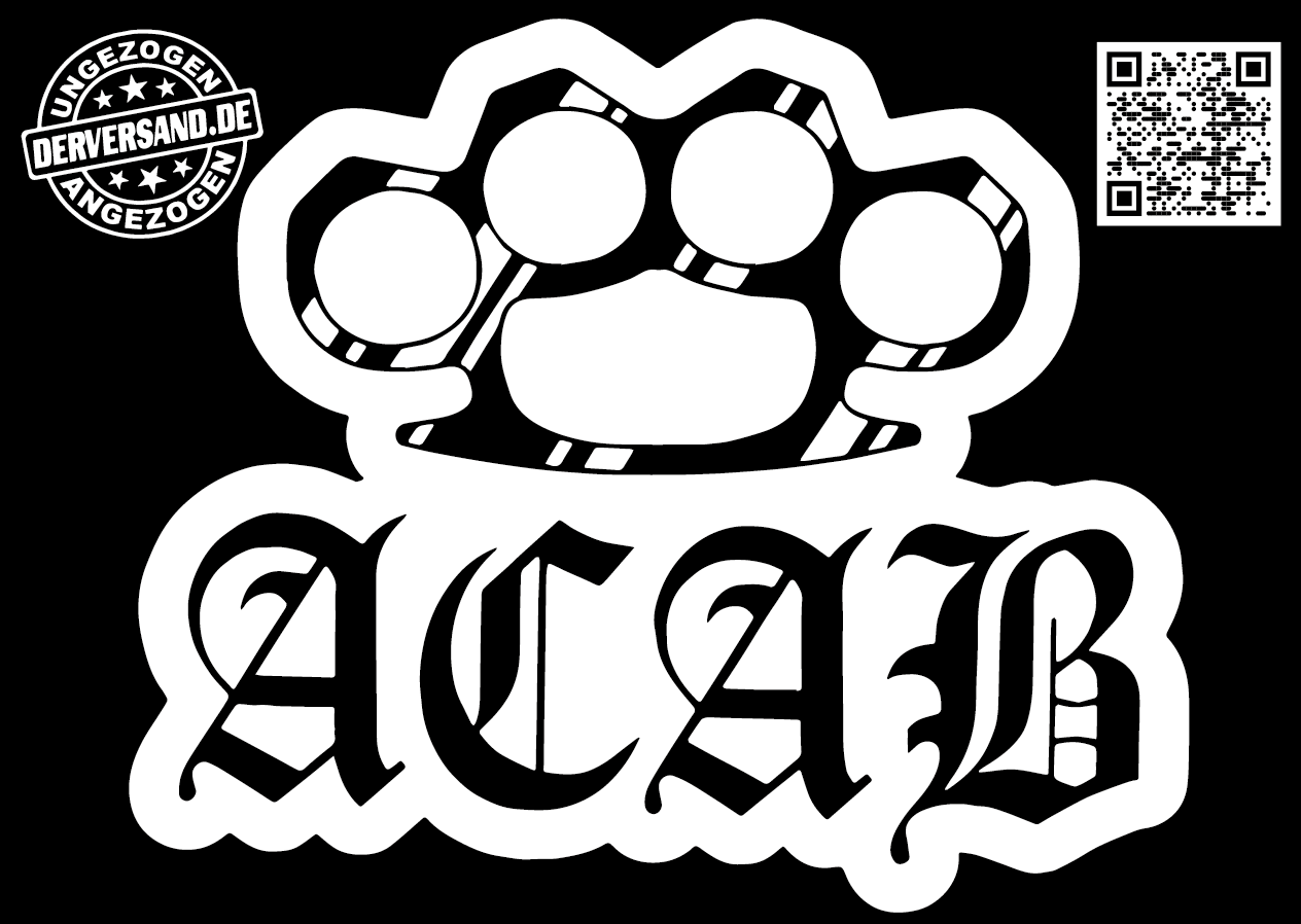 ACAB - Aufkleber Paket 50 Stück - derversand.de - UNgezogen | ANgezogen